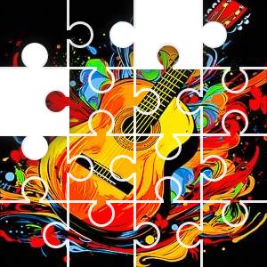 Guitar Art 240 pièces Carrés Puzzle casse-tête - JigZone.com